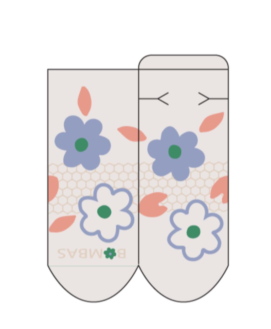 All Over Flowers Ankle Sock – Catapult Group